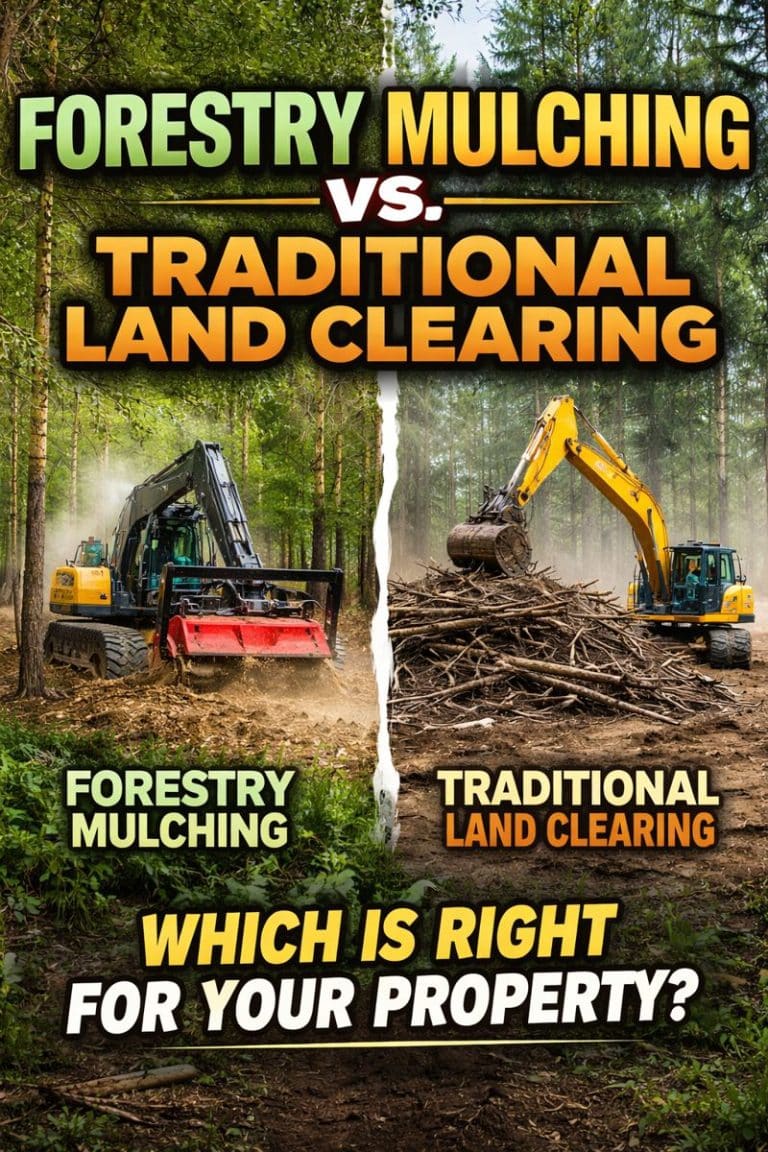 Forestry Mulching vs Traditional Land Clearing - Which is Better?